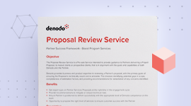 Partner Success Services Datasheet: Proposal Review Service | Denodo